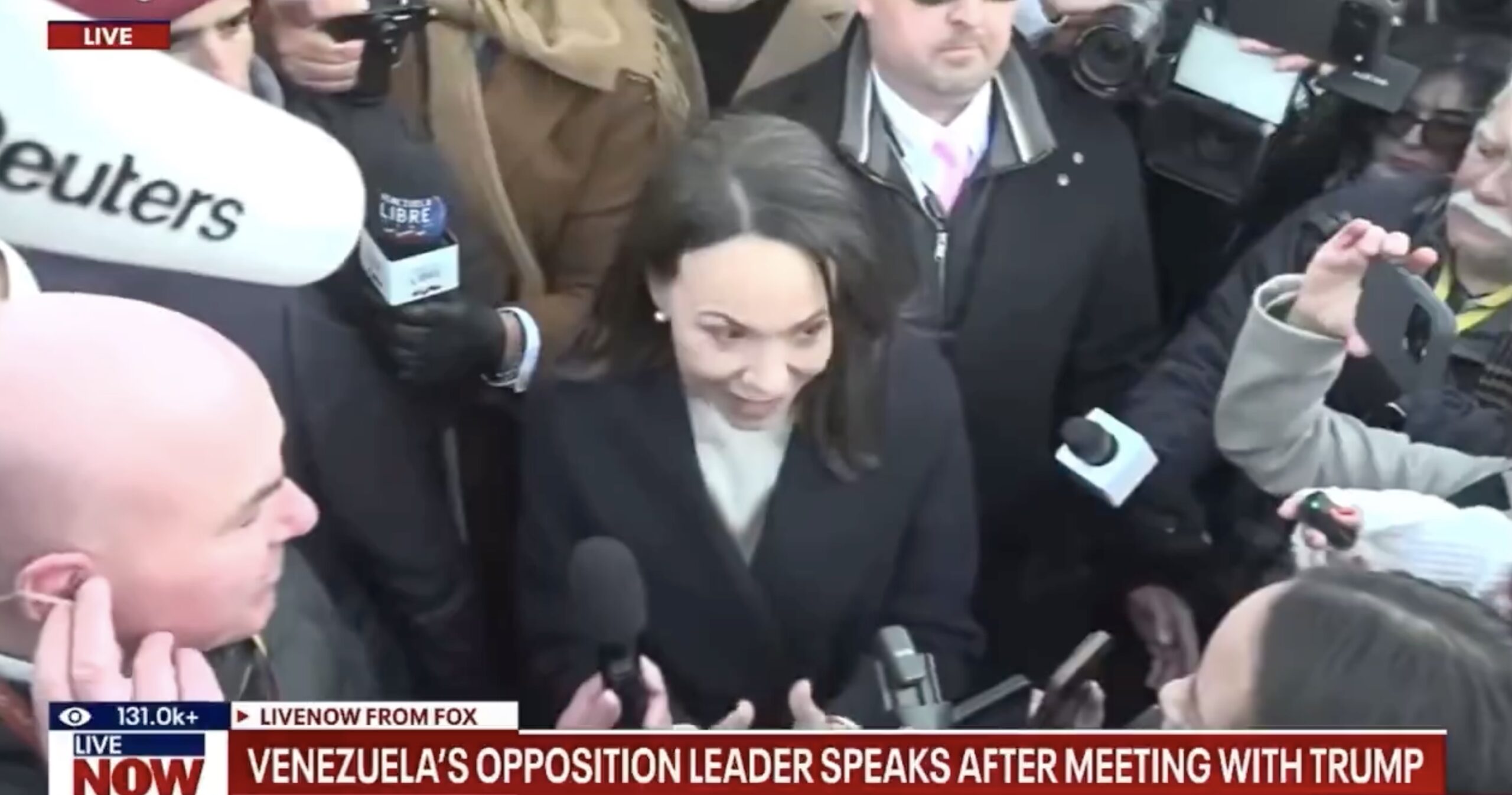 María Corina Machado 'presented' Donald Trump with her Nobel Peace Prize