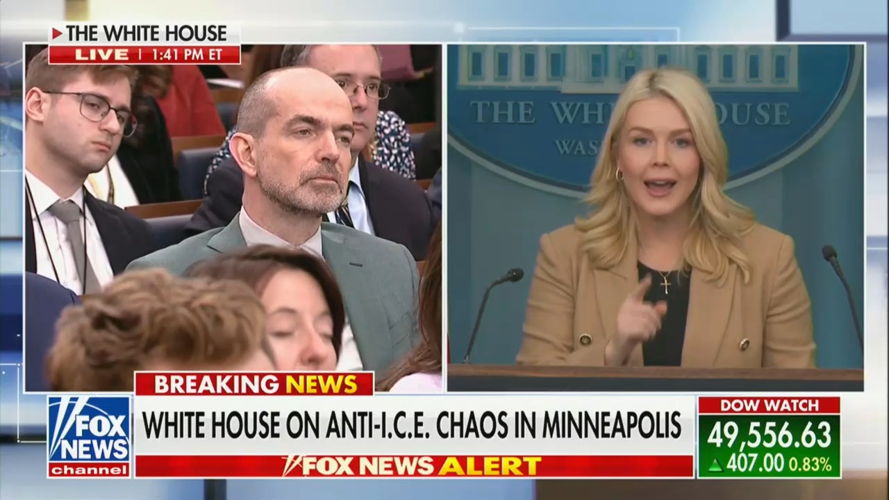 ‘You’re a left-wing hack!’ Karoline Leavitt explodes on reporter who ...