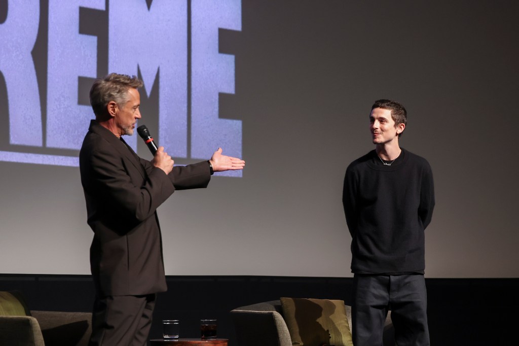 Robert Downey Jr. calls Timothée Chalamet's ‘Marty Supreme' turn "A ...