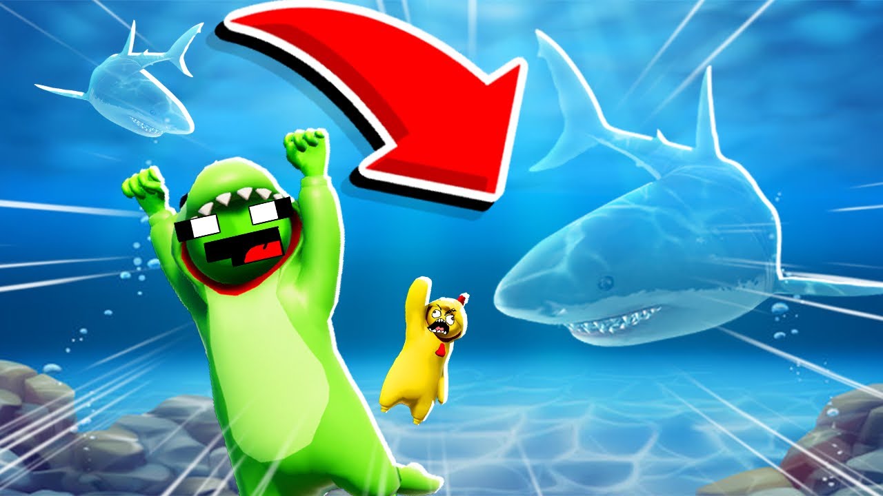 Descubra como vencer tubarões em Gang Beasts!