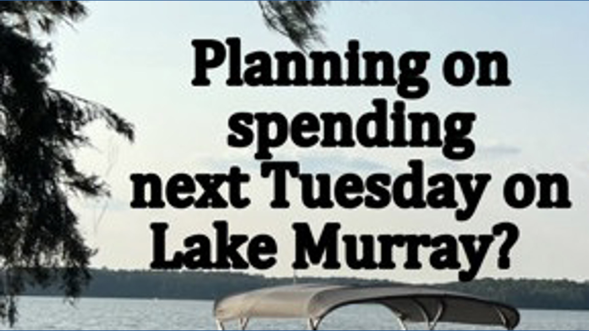 Lake Murray to test emergency sirens