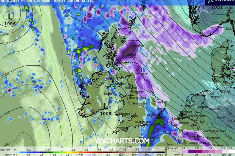 Snow maps show UK cities will be buried in snow with 13 inches to fall ...