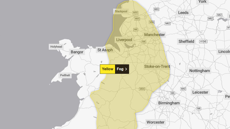 Potential flight delays and cancellations after fog warning issued