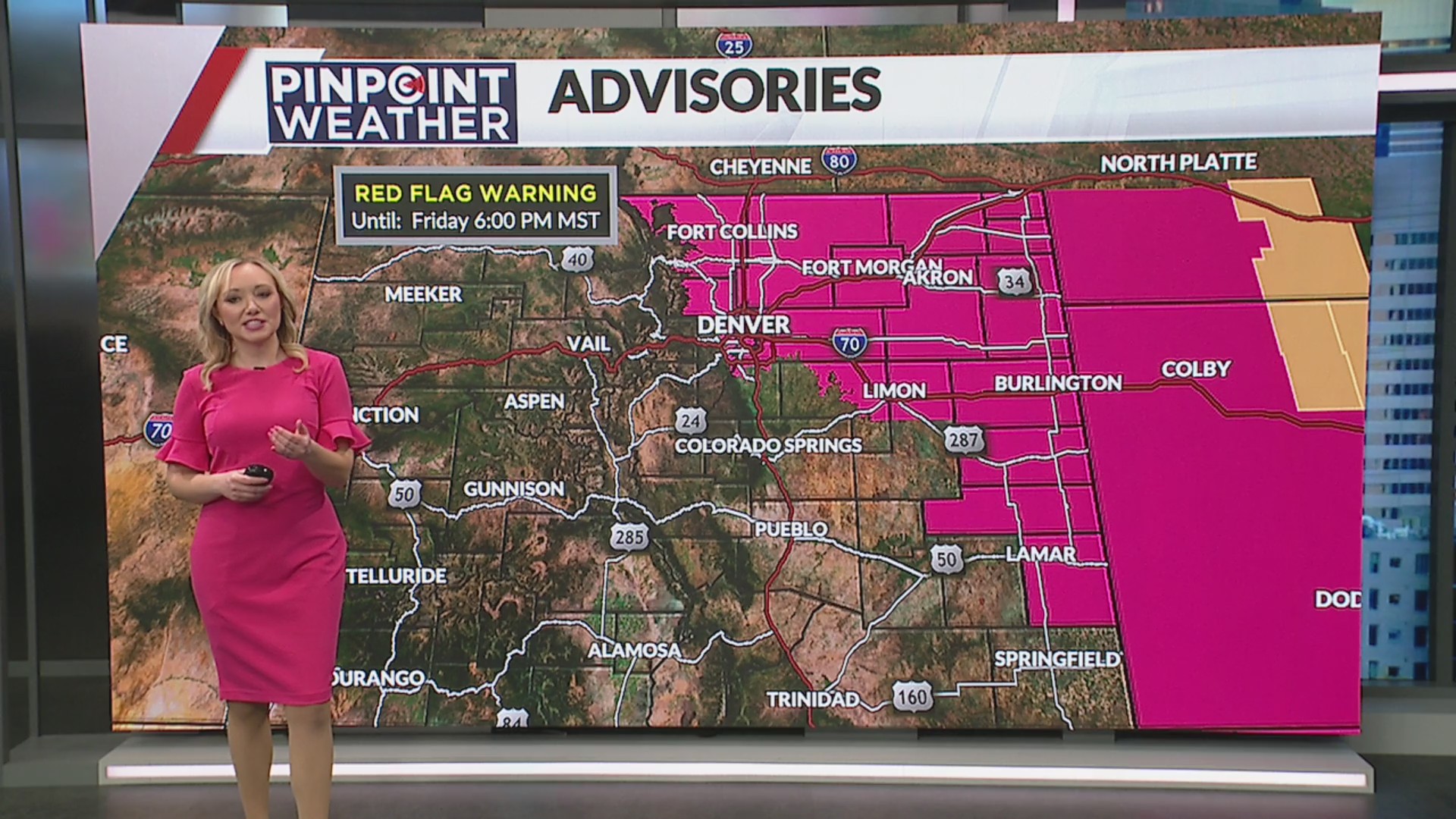 Denver weather: Red flag warnings across northeast Colorado