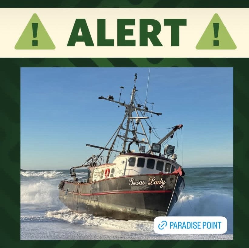 Oregon Coast state park closed by stranded vessel that washed ashore