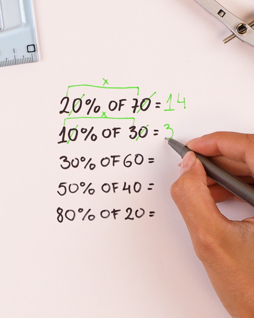 This is how smart people do percentages