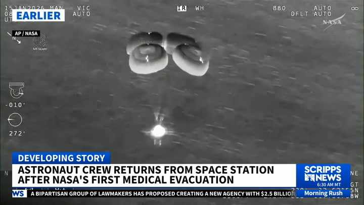 NASA conducts historic medical evacuation from space