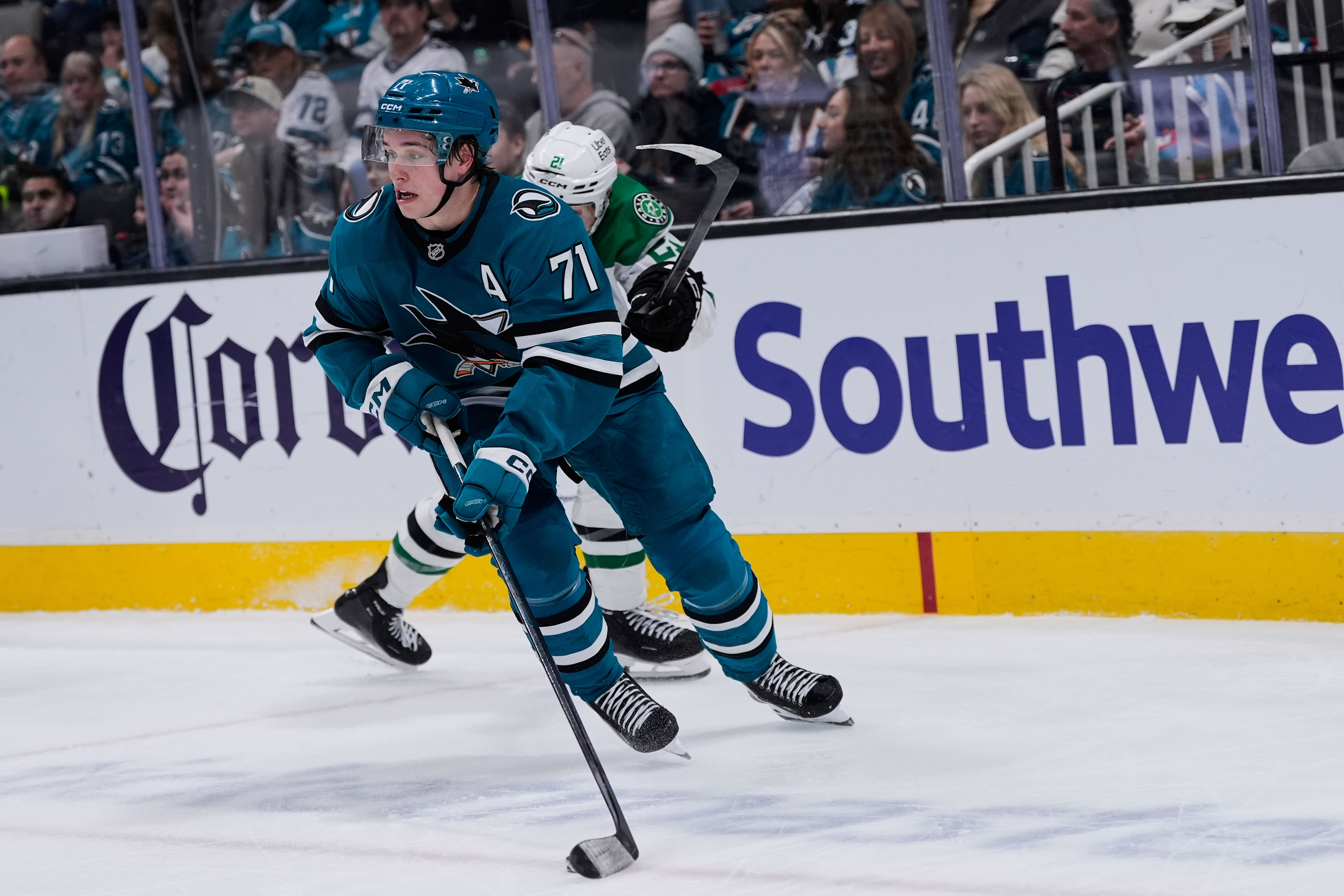 The Sharks have a star in Macklin Celebrini. He visits Washington tonight.