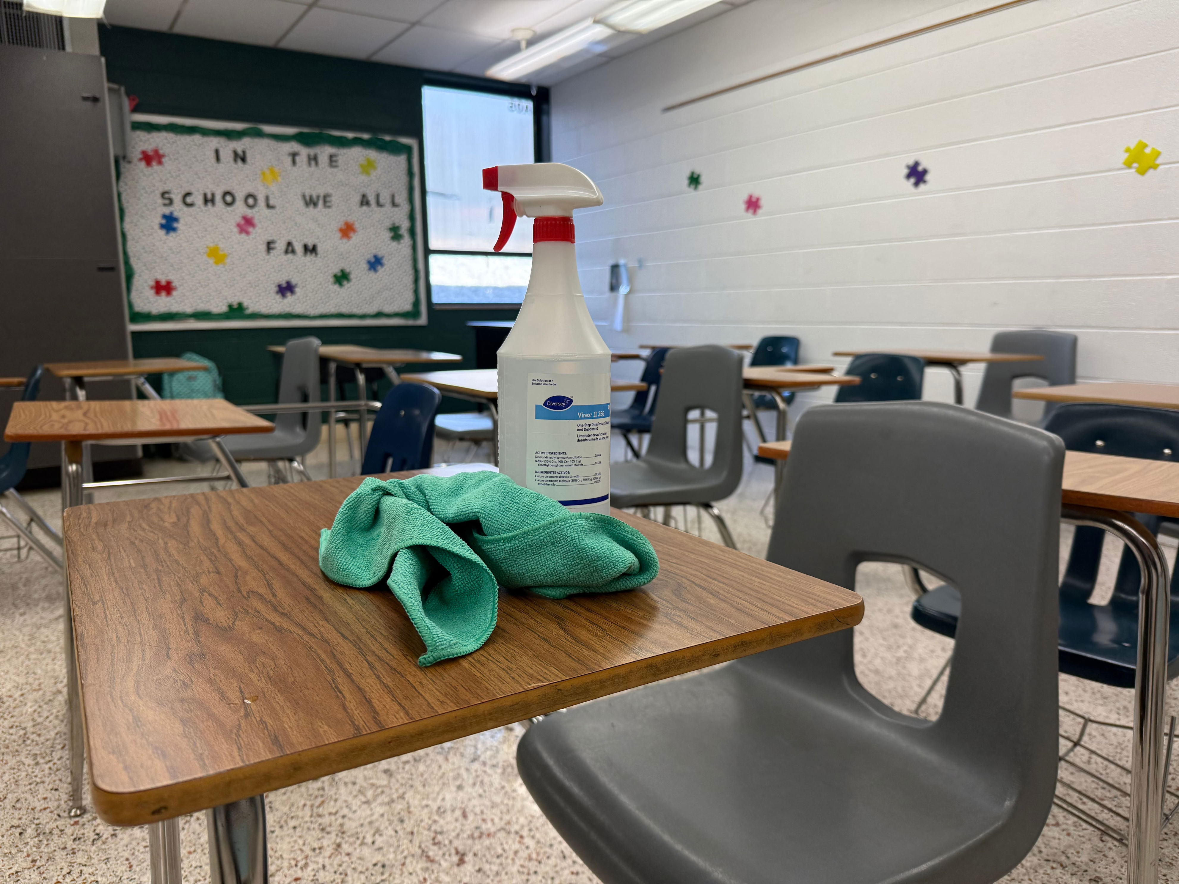School cleaning protocols in place during cold and flu season