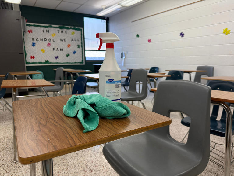 School cleaning protocols in place during cold and flu season