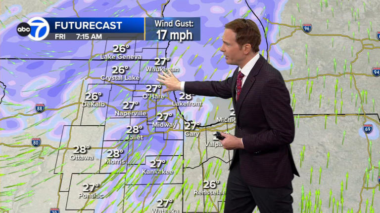 More snow expected in Chicago area Thursday, Friday could cause slick ...