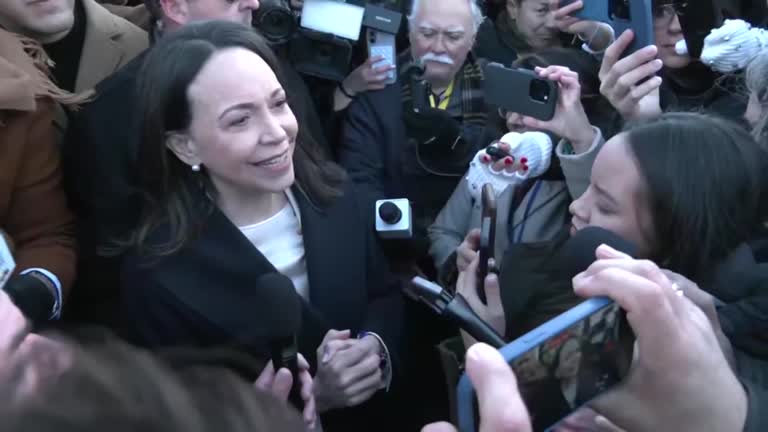 Machado says she presented Trump with her Nobel Peace Prize medal