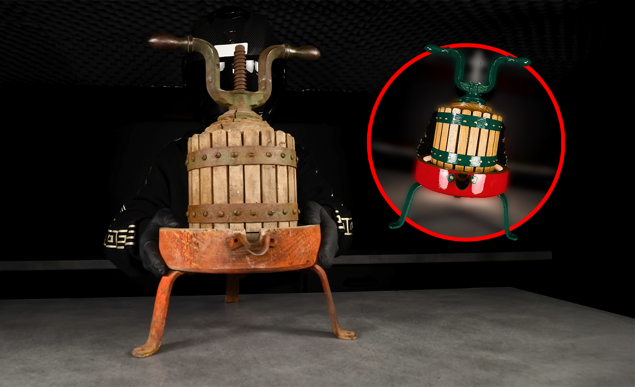 When rust meets determination – grape press restoration