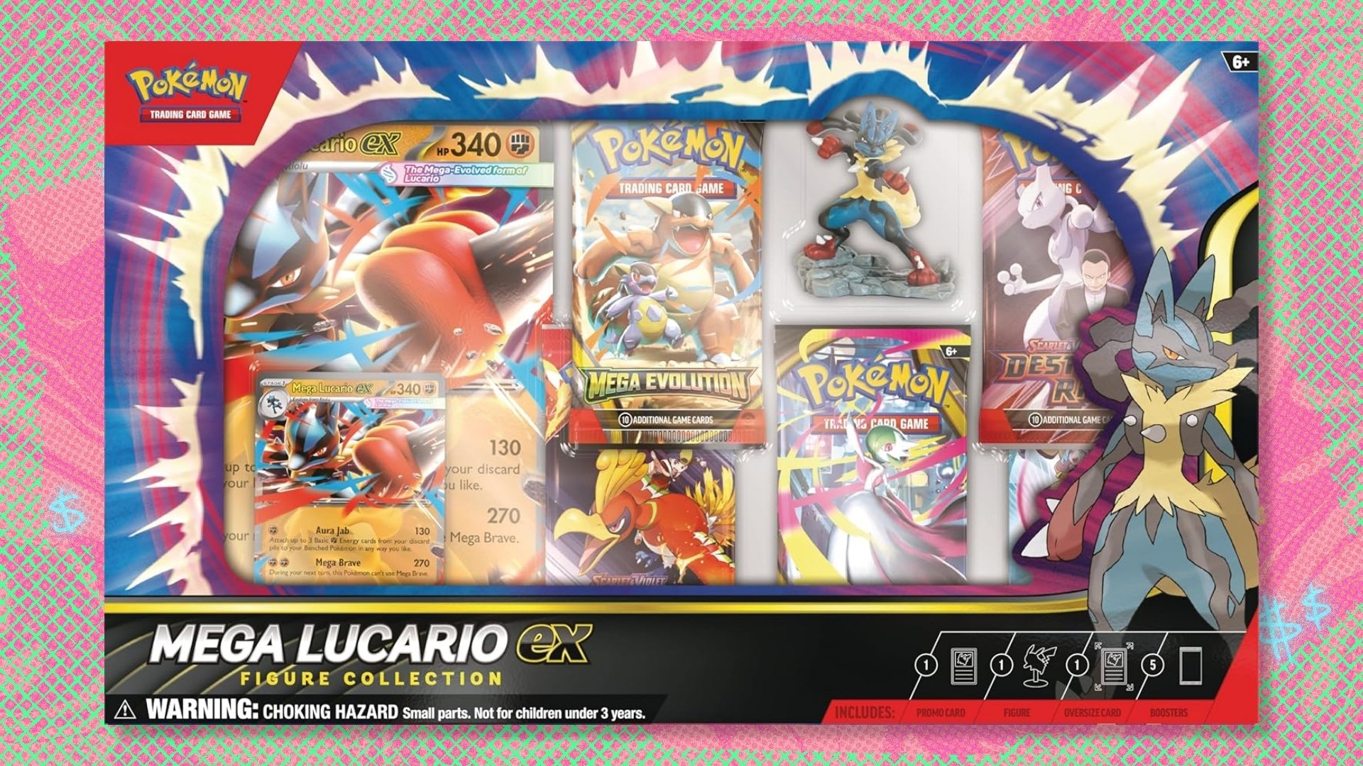 Get the Pokémon TCG: Mega Lucario ex figure collection for $9 off at Amazon