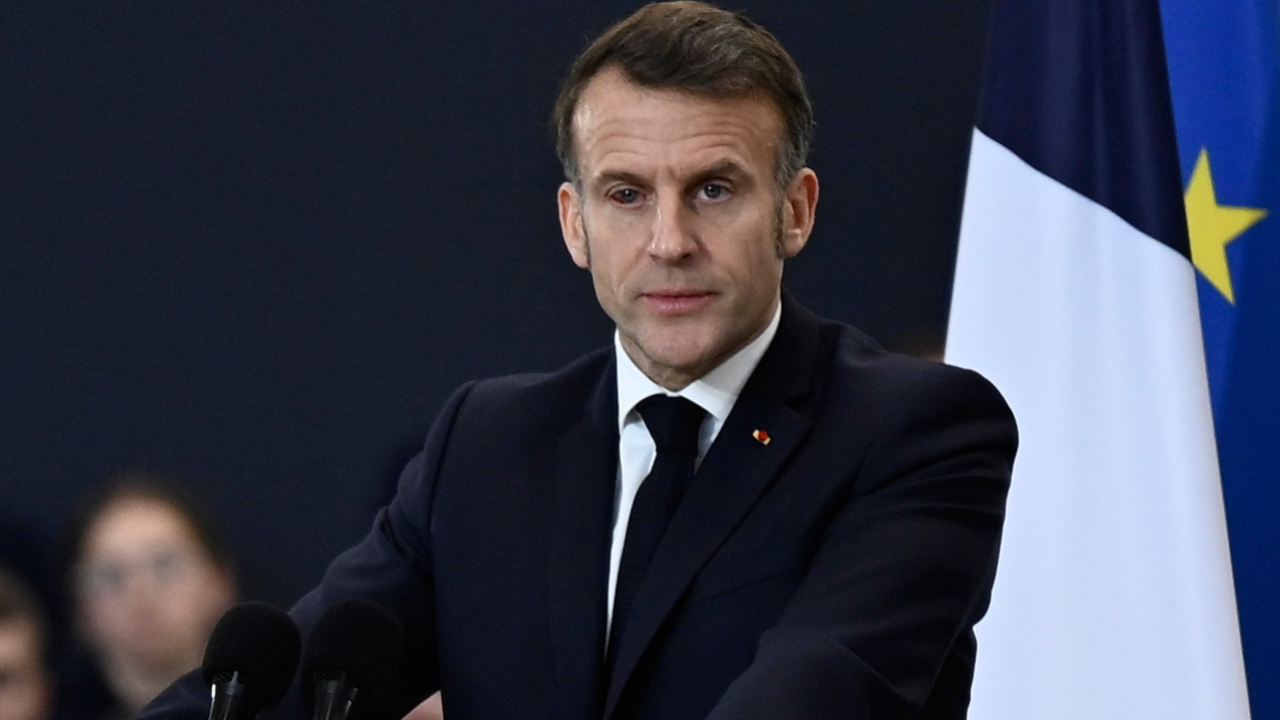 Macron’s red eye goes viral: French prez quips 'Eye of the Tiger' after ...
