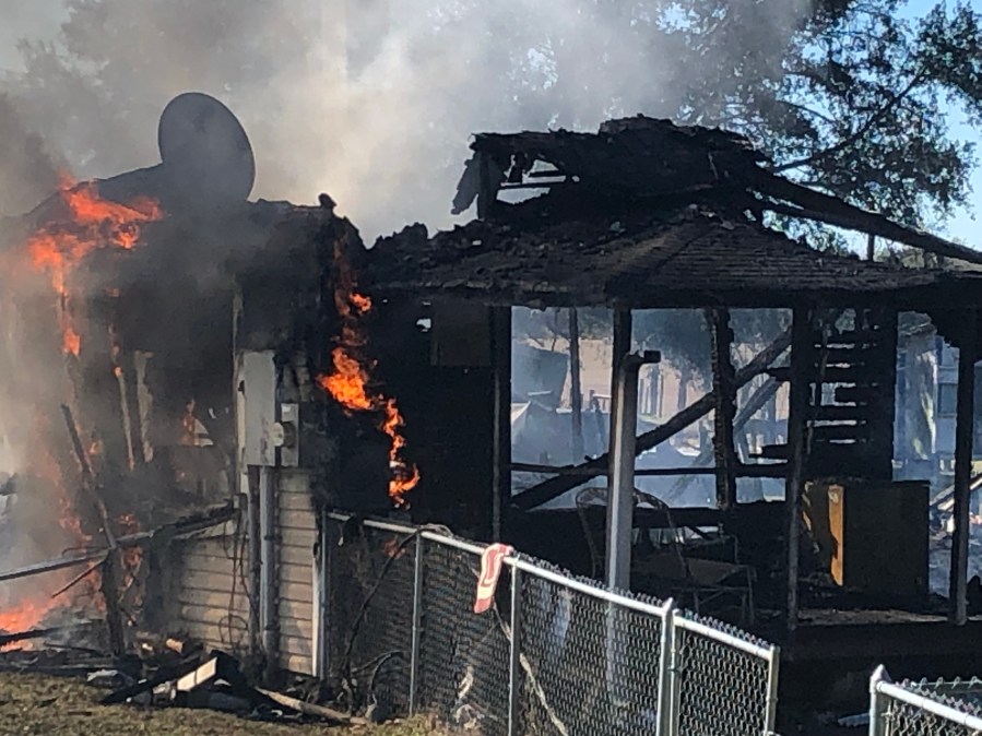At least they’re safe: Homeowner grateful after fire destroys Elberta home