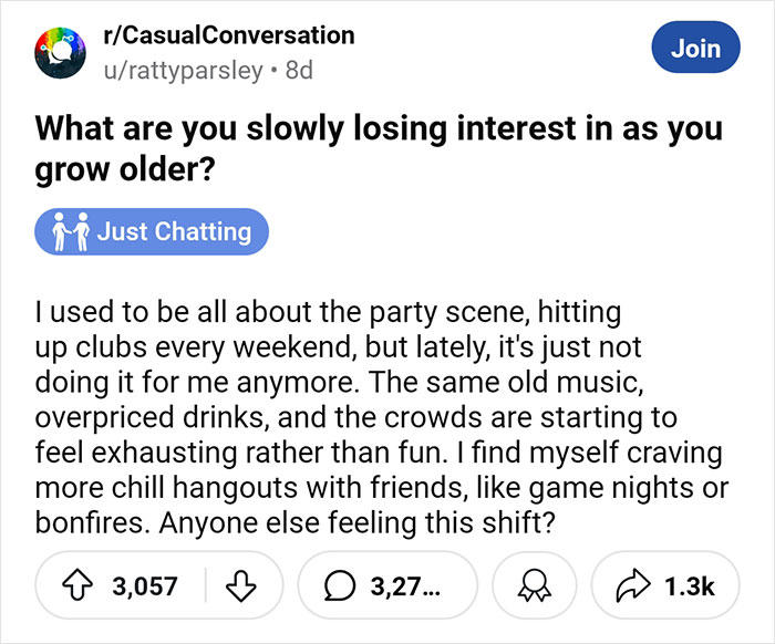 Honestly? People: 39 things people are losing interest in as they age