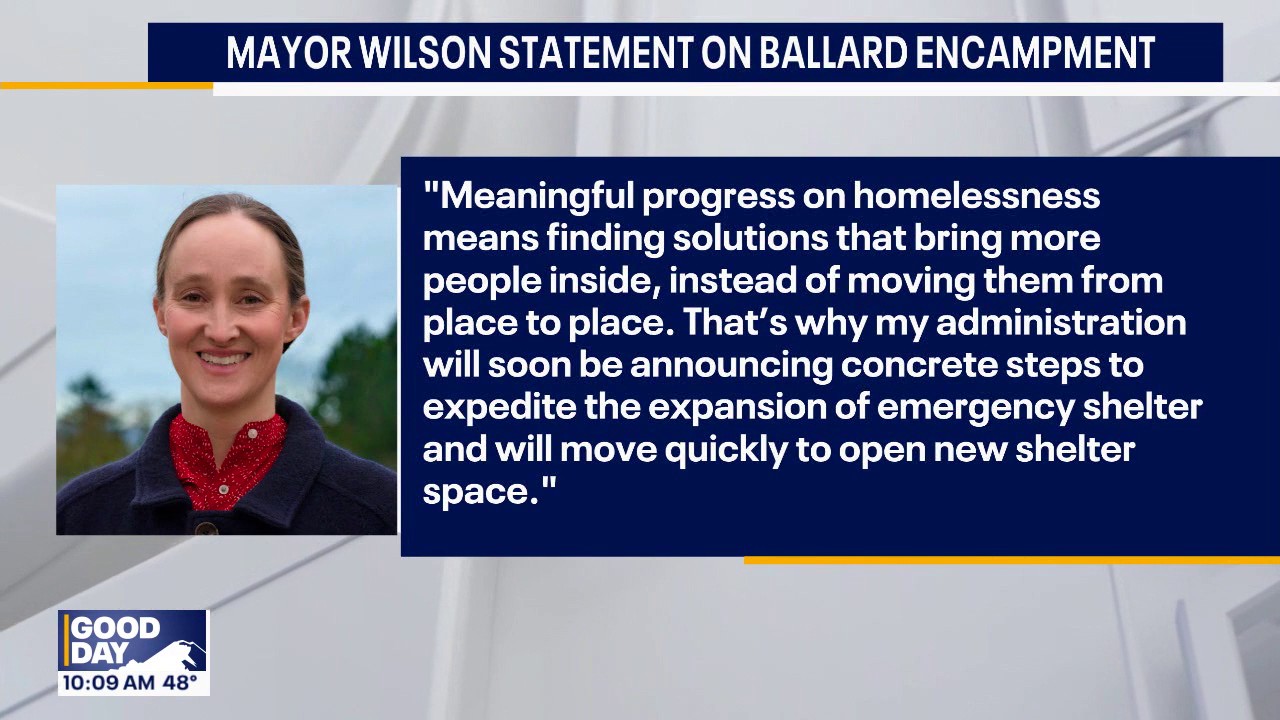 Mayor Wilson extends deadline on Ballard encampment