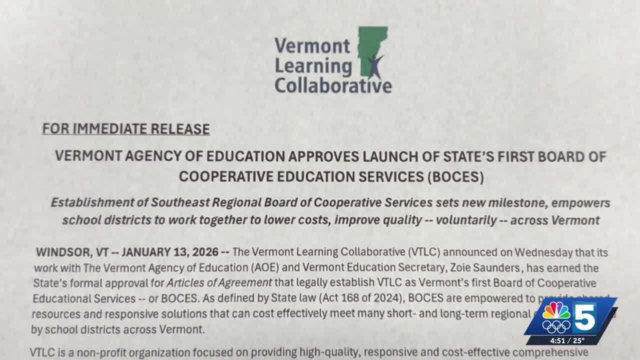 Agency of Education approves Vermont's first BOCES, a resource sharing ...