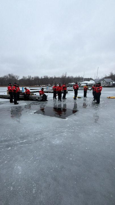 Vermont responders train for ice rescues on Lake Champlain