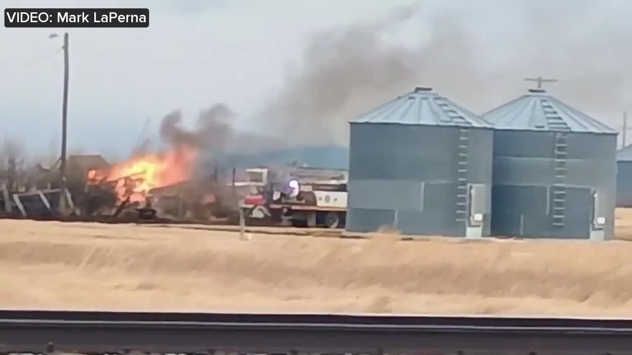 House destroyed by fire in Judith Basin County