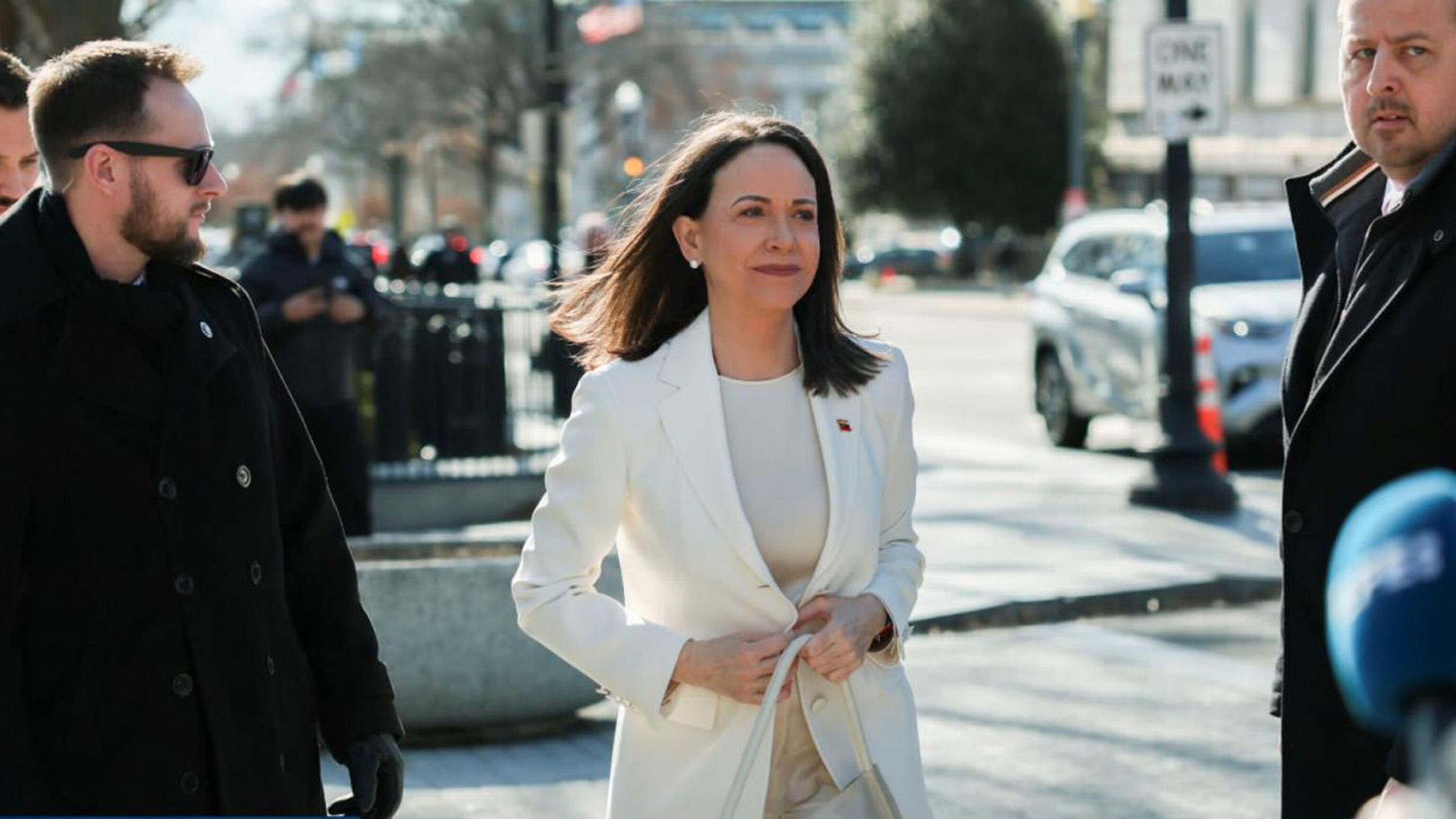 Venezuelan opposition leader presented Nobel Prize to Trump during meeting