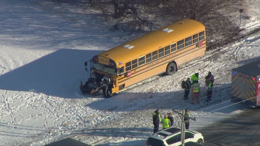 10 students hospitalized after Will County school bus crash; other ...