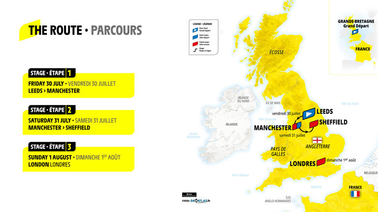 Manchester, Cardiff and London to host Tour de France and Tour de ...