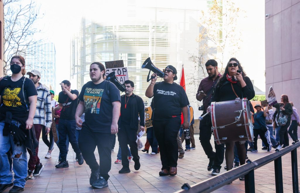 County supervisor joins protest against ICE violence