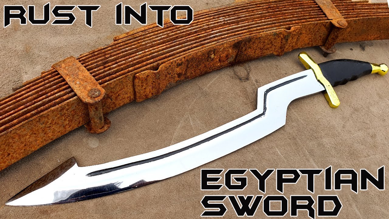 I restored a rusted leaf spring into a sword ⚔️