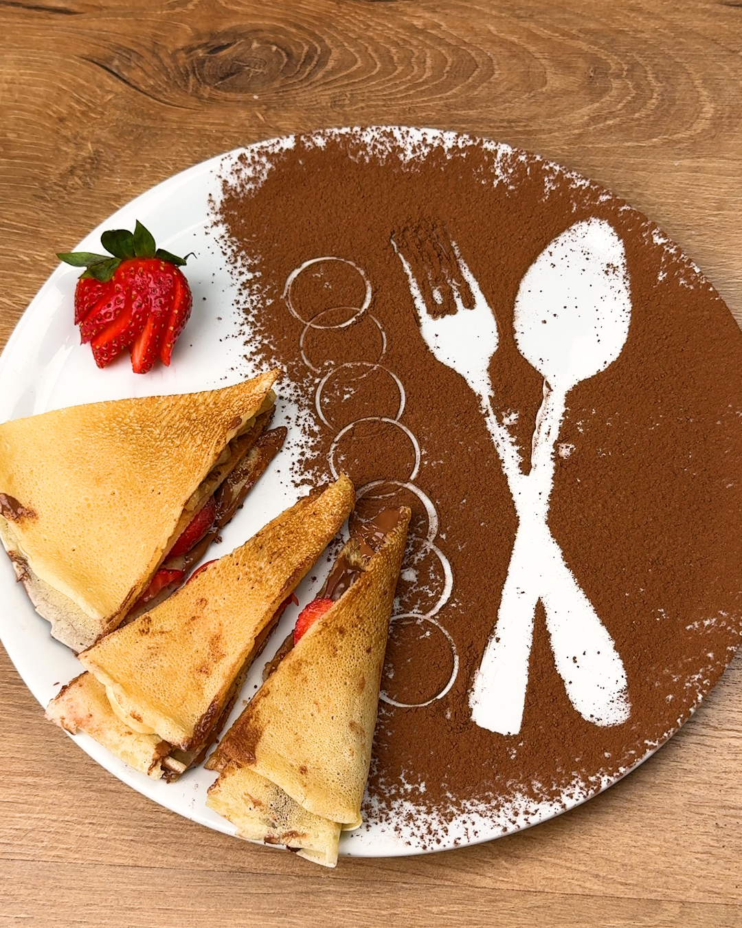 Restaurant style pancake plating🥞