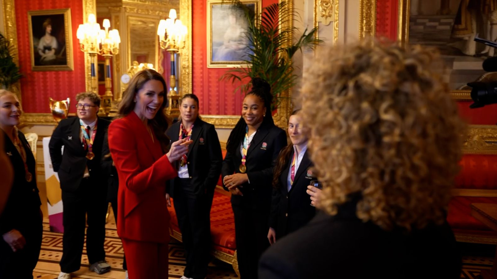 Princess of Wales meets Red Roses