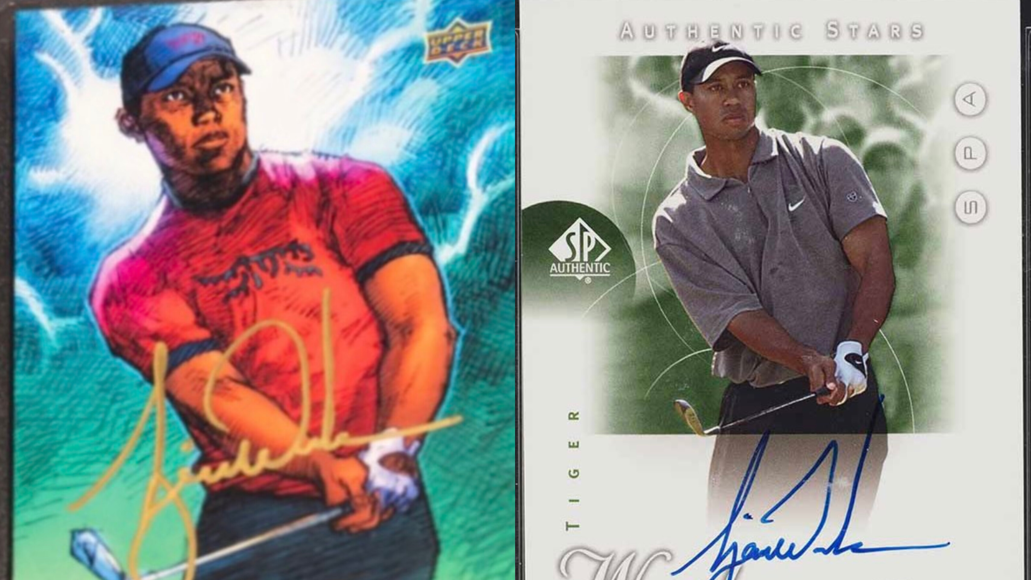 Upper Deck makes unique Tiger Woods trading card for his 50th birthday ...