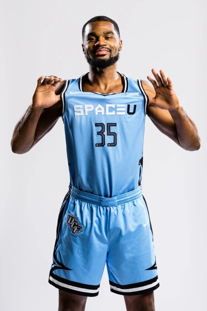 “Space U.” goes blue: UCF unveils 2026 Space Game basketball uniforms