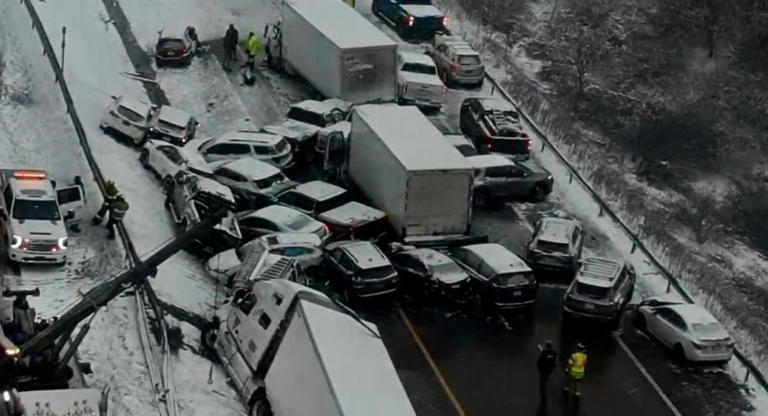 I-81 back open after massive car pile-up in LaFayette that injured ...