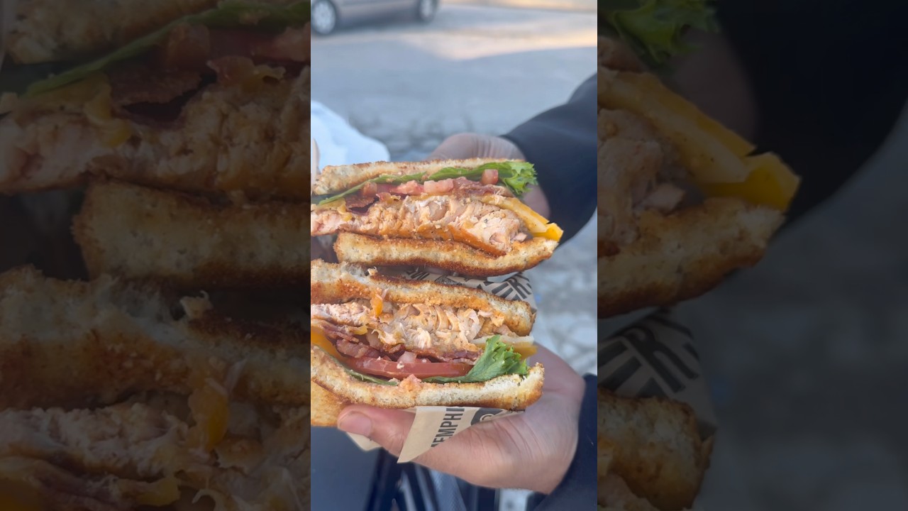 I tried Memphis' famous salmon club!🐟