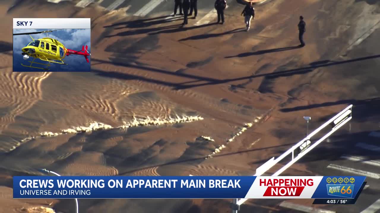 Northwest Albuquerque intersection closed due to apparent water main break