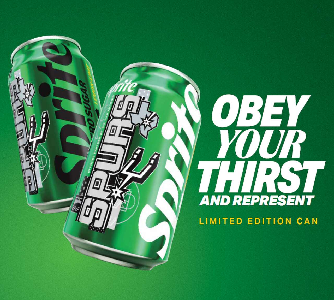 Spurs and Sprite team up for limited-edition cans and game day experiences