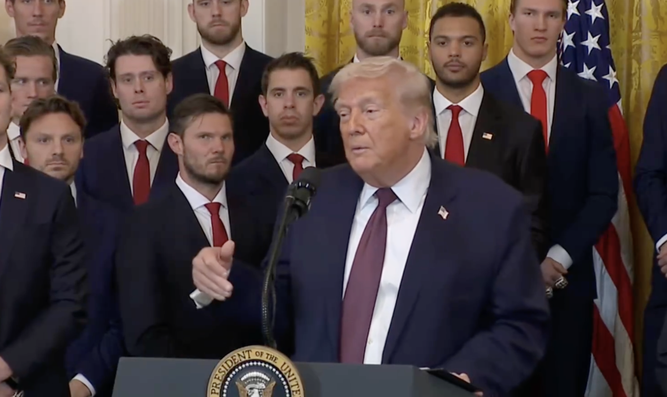'I'm the president, I'll just take it': Trump threatens to take hockey ...