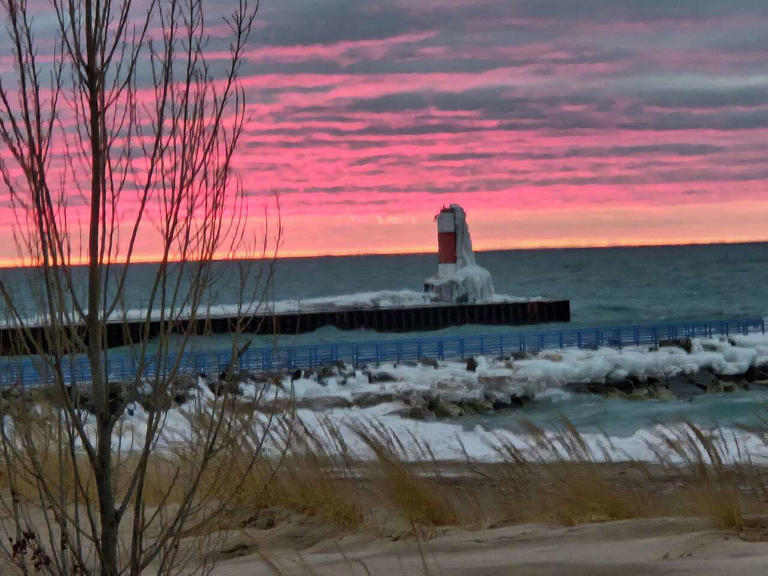 Reader shares photos of air boat, sunset in Onekama