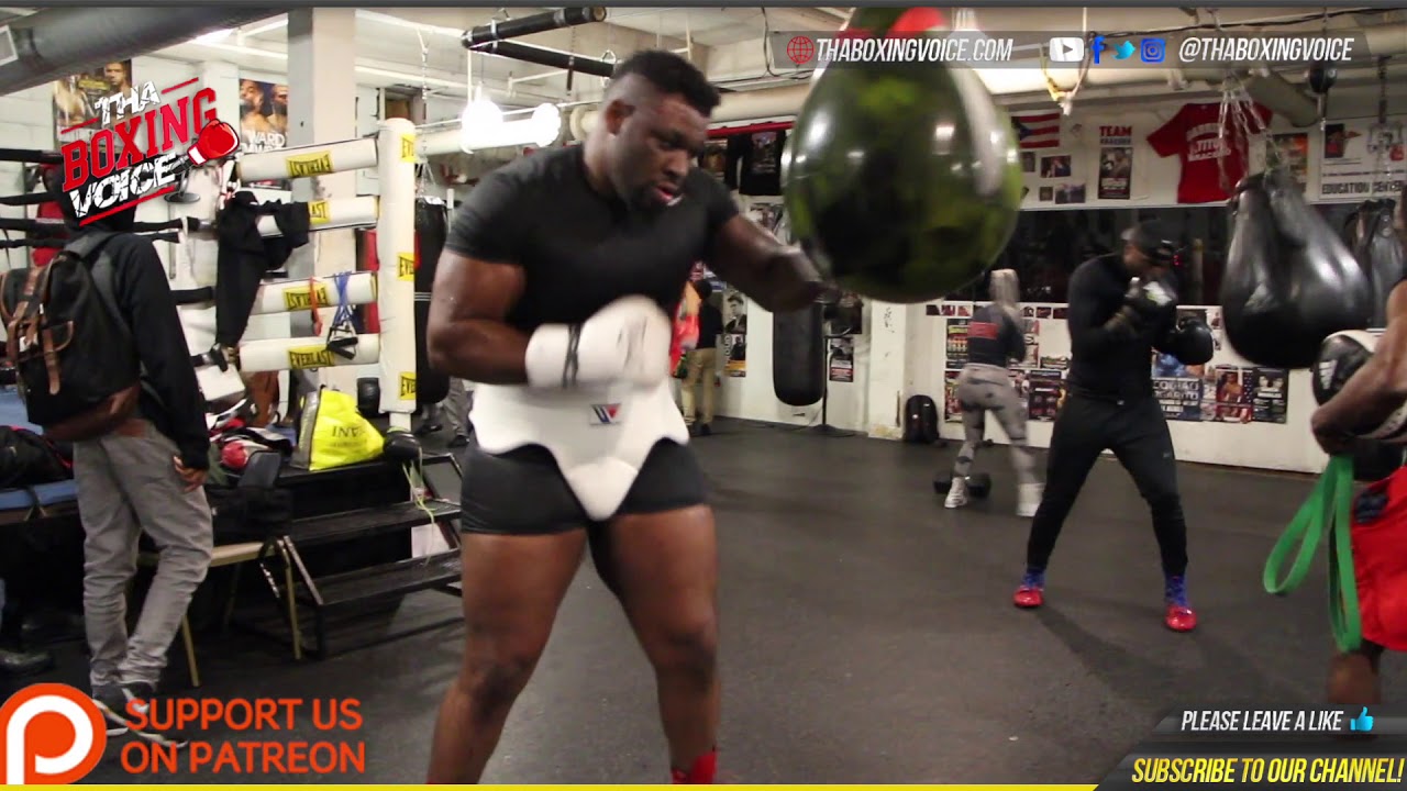 🚨 Big Baby Jarrell Miller in camp for Bogdan Dinu on aqua bag after 10 ...