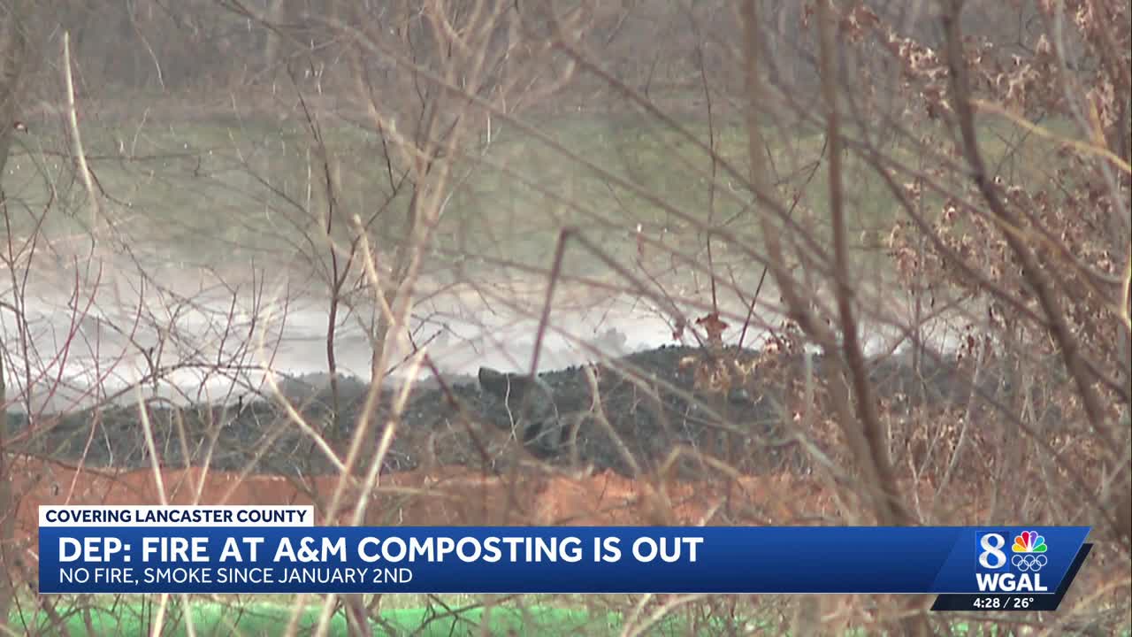Lancaster County composting fire extinguished after more than a month