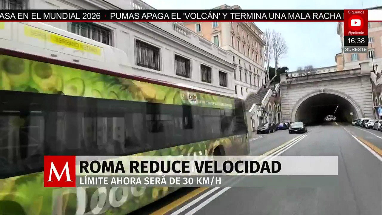 Roma reduce el límite de velocidad a vehículos; el límite será de 30 ...