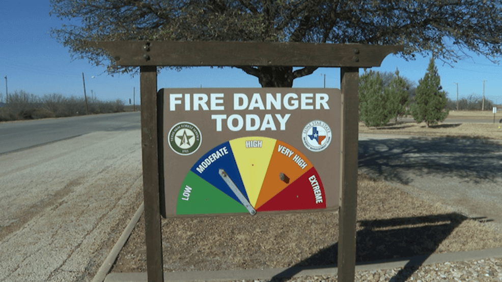Gusty winds and dry conditions elevate wildfire risk in West Texas