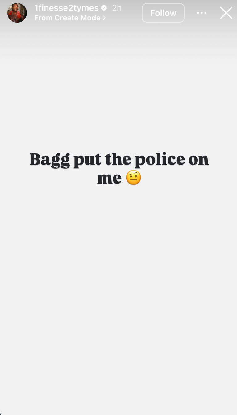 Finesse2Tymes arrested for drug possession, claims MoneyBagg Yo 'put ...