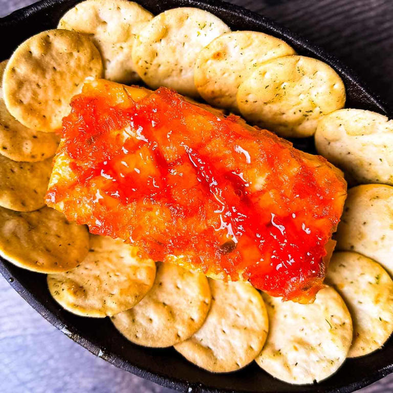 Smoked cream cheese on a pellet grill (2-ingredients)