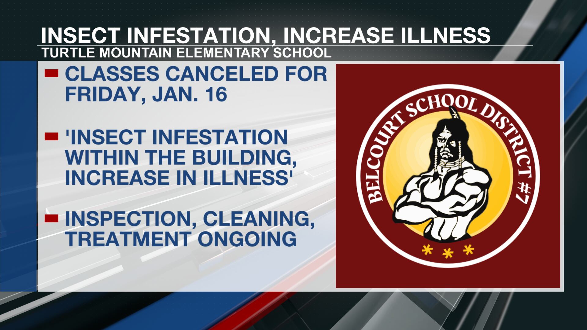 Turtle Mountain Elementary cancels classes due to insect infestation ...