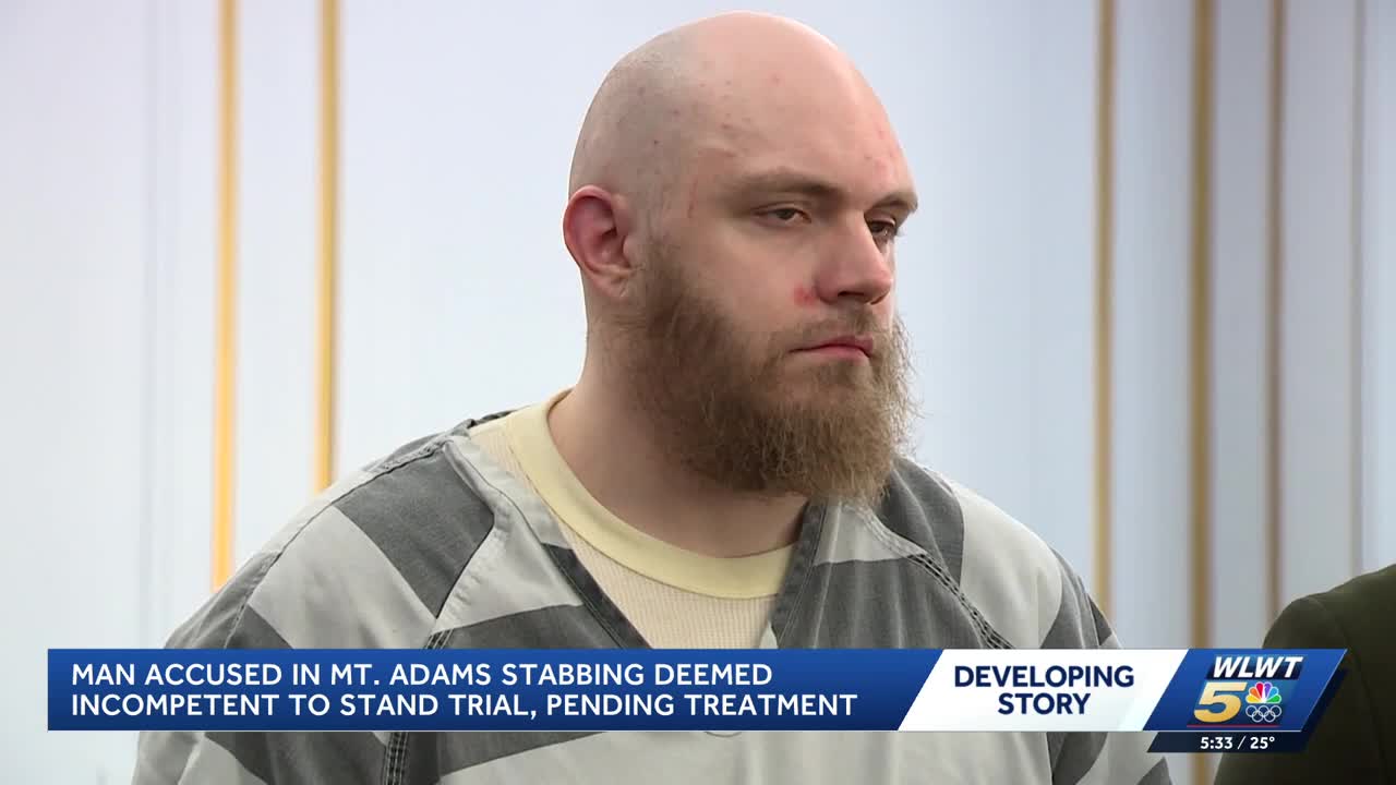 Man accused in Mt. Adams stabbing deemed incompetent to stand trial