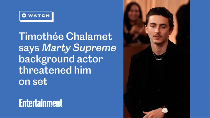 Timothée Chalamet says 'Marty Supreme' background actor threatened him ...