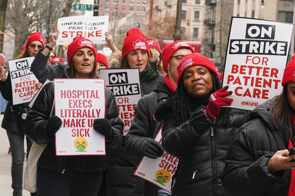 NYC nurses on strike set to resume negotiations with hospitals on 4th ...